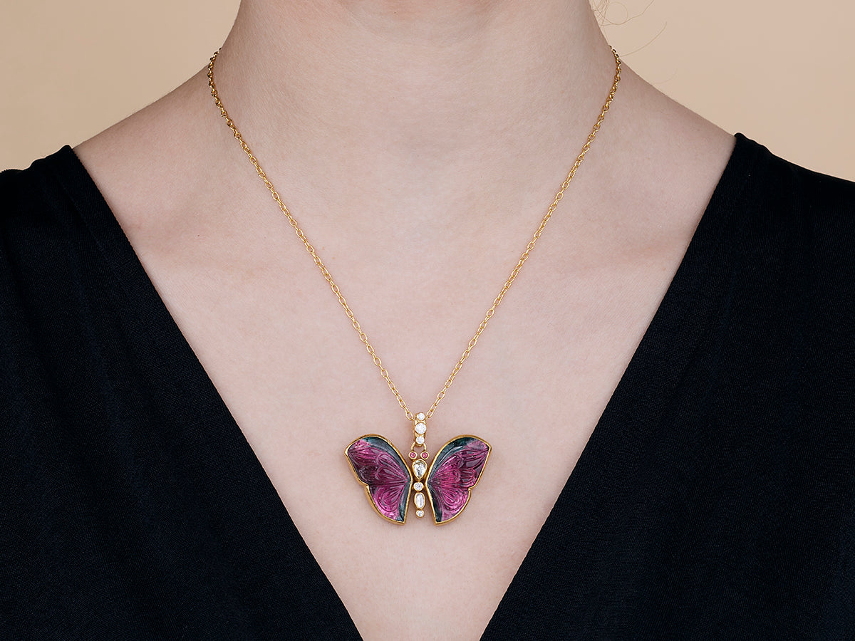 GURHAN's Butterfly Collection: Captivating Carved Gemstone and 24k Gold ...