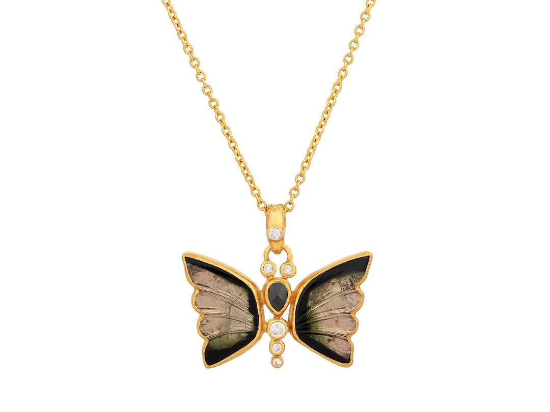 GURHAN's Butterfly Collection: Captivating Carved Gemstone and 24k Gold ...