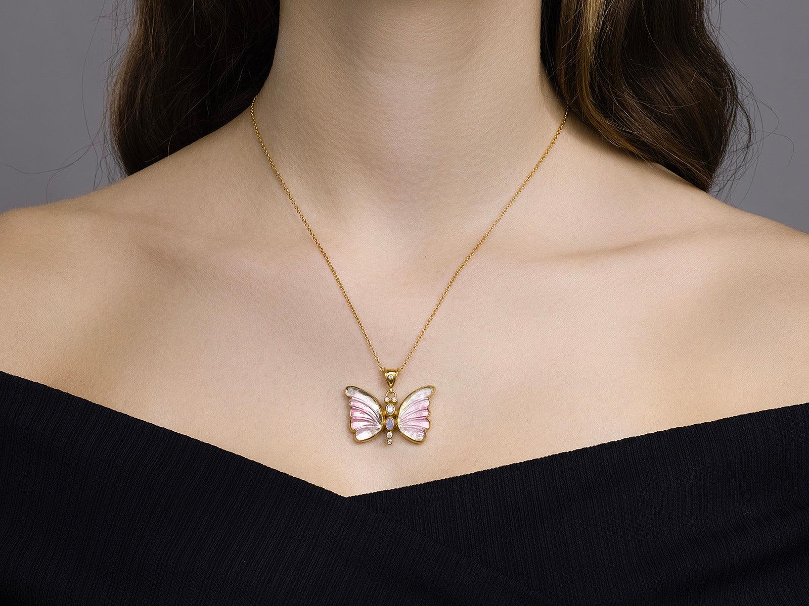 GURHAN's Butterfly Collection: Captivating Carved Gemstone and 24k Gold ...